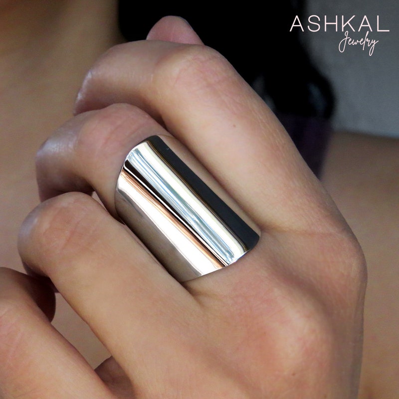 Big Stainless Steel Ring - Etsy