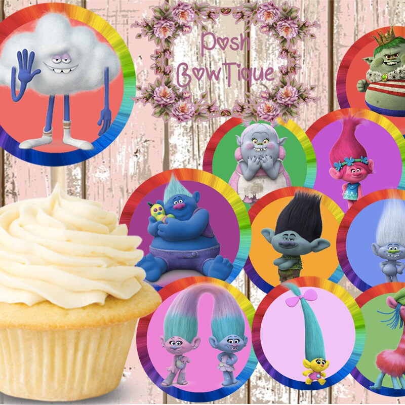 Trolls Cake Toppers - Etsy