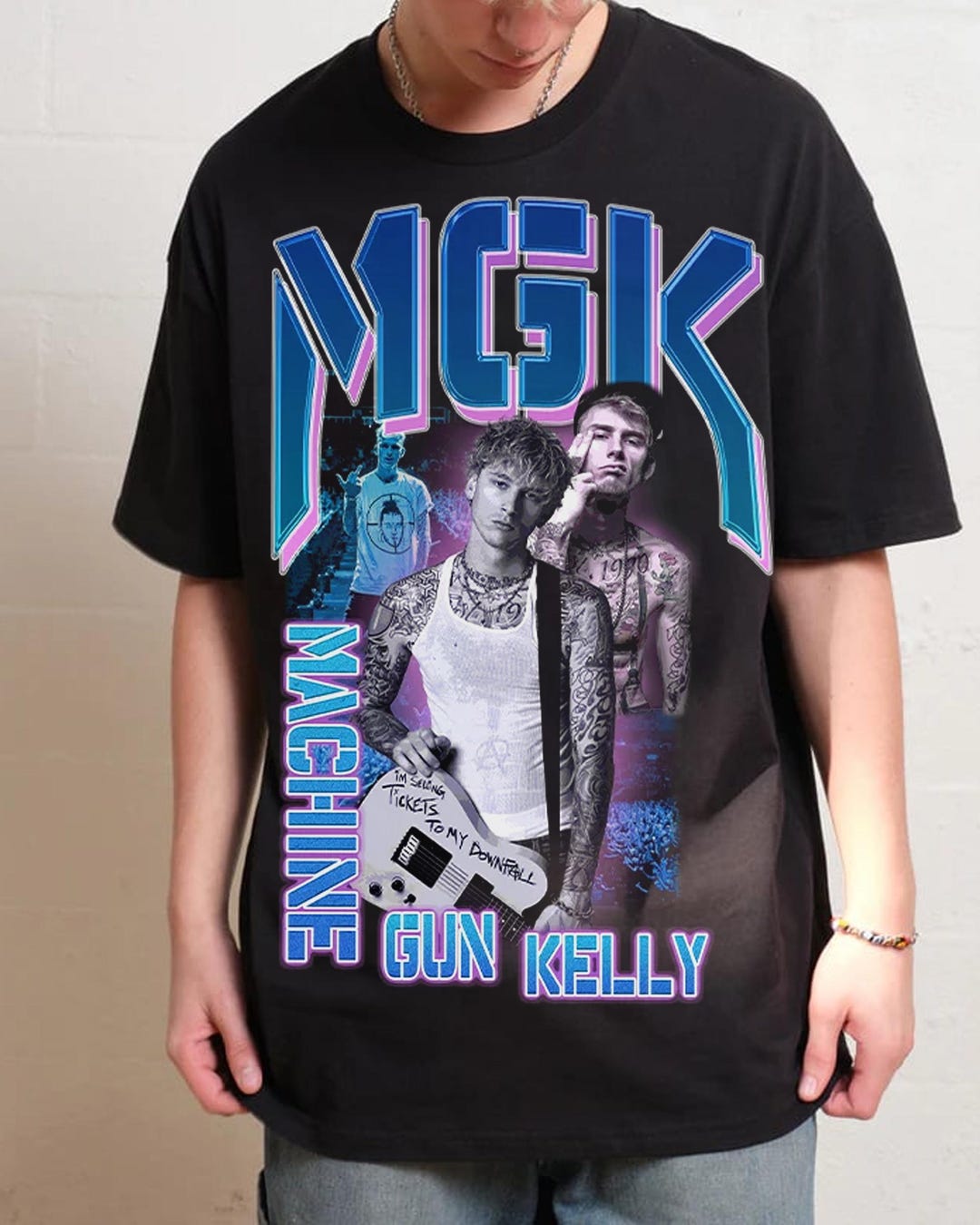 Machine Gun Kelly T-shirt, MGK Rock Music Tee, Tickets to My Downfall ...