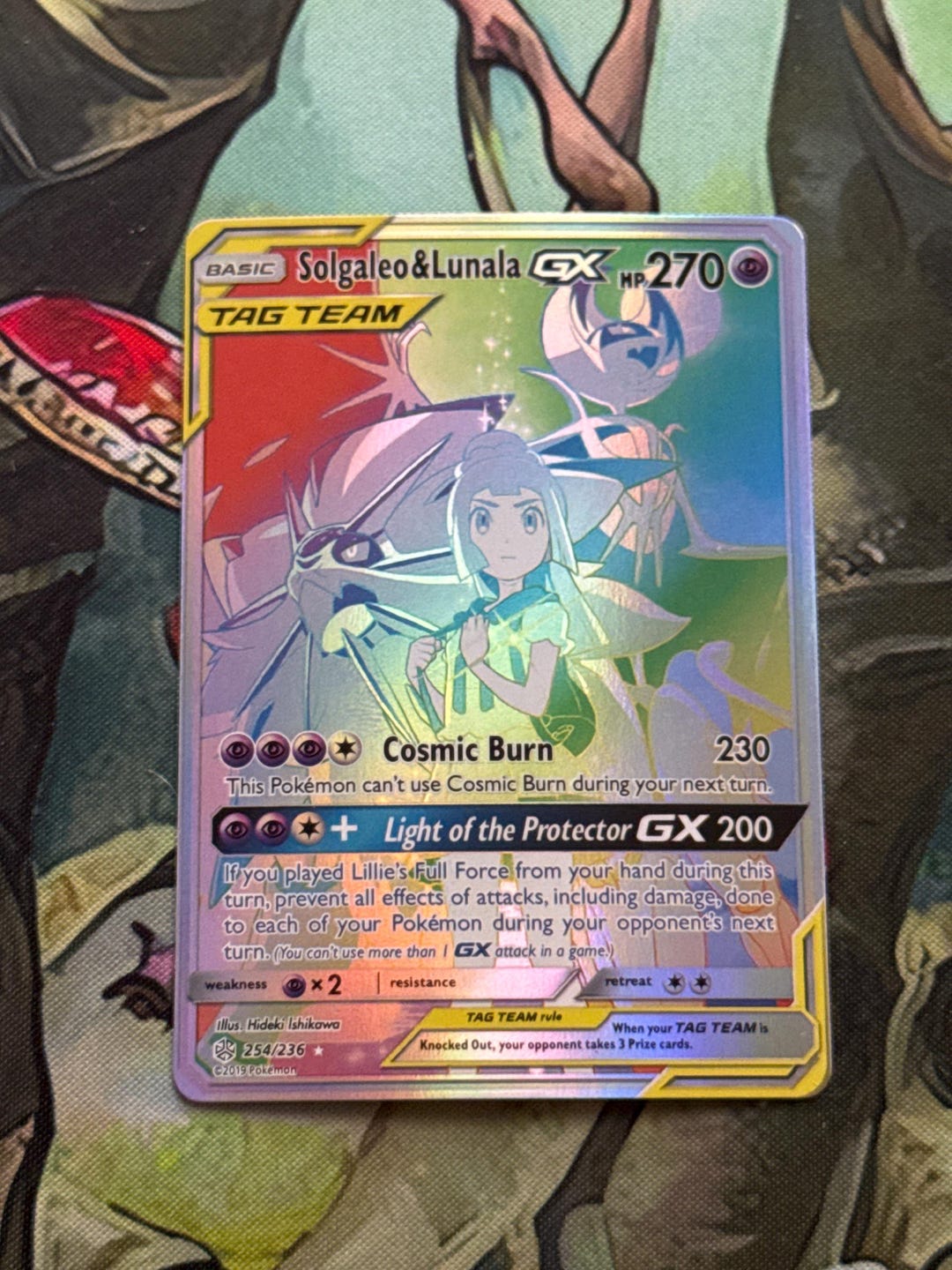Pokémon - Solgaleo & Lunala GX Tag Team (254/236) Cosmic Eclipse Holo ...