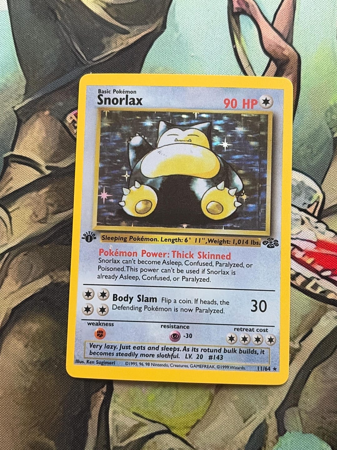 Pokémon: Snorlax (11/64) Jungle 1st Edition Holofoil - Etsy Australia