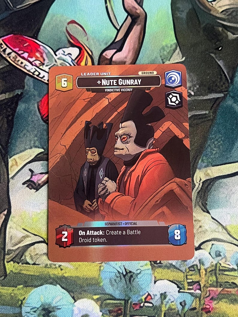 Star Wars: Nute Gunray -vindictive Viceroy- Foil Showcase - Etsy