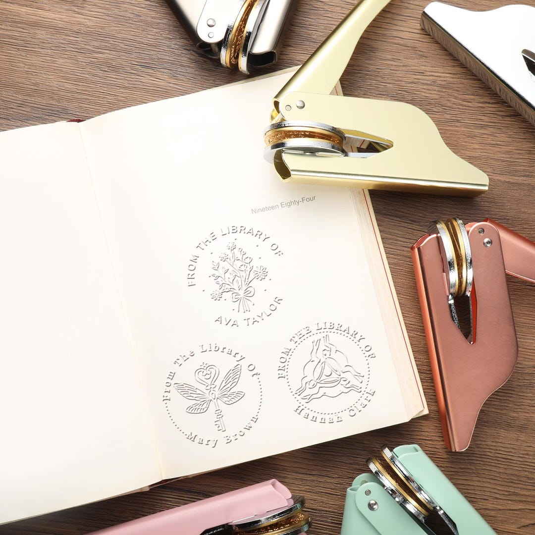 Personalized Christian Gifts, Custom Debossing Stamp Library Embosser ...