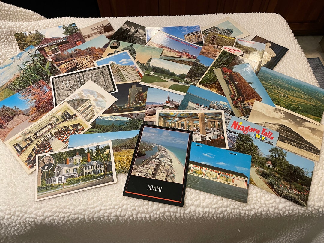 Vintage Assorted Postcards, Lot of 50 - Etsy