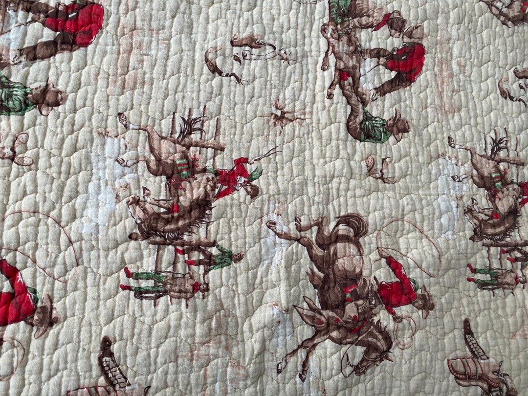 Vintage Cowboy Quilt Child Quilt Cowboy Theme - Etsy