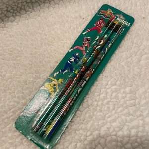 Power Rangers Pencil Pack 1993 Unopened - Etsy
