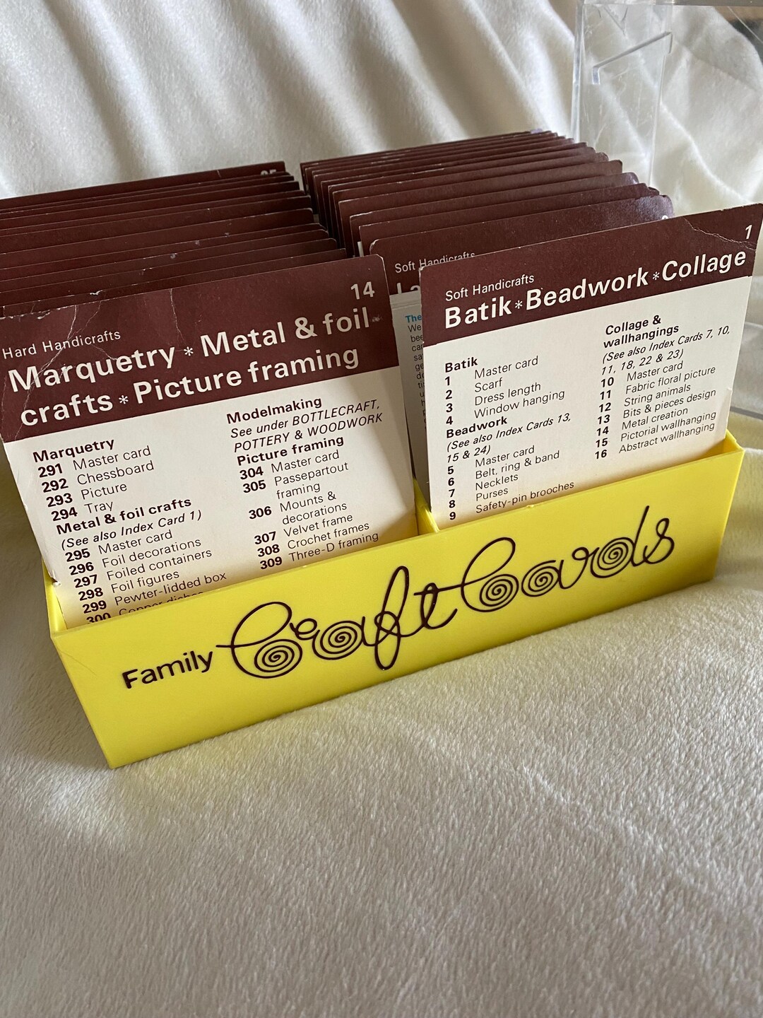 Family Craft Cards 1976 File Box of Craft How To - Etsy