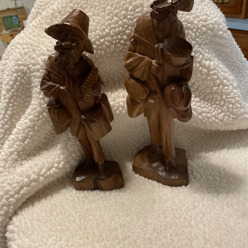 Carved Wood Figures - Etsy