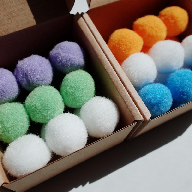 Pom Pom Cat Toys - Etsy UK