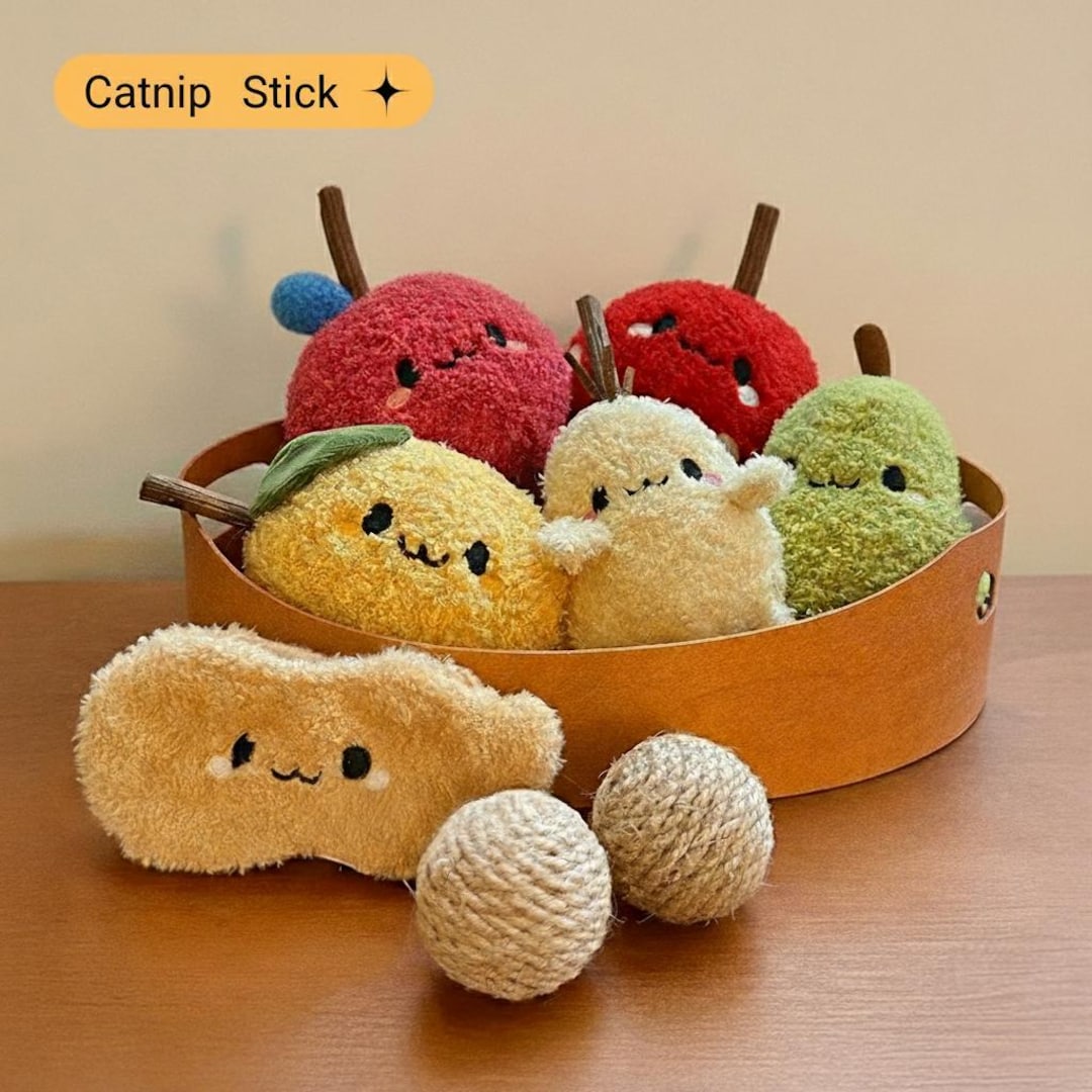 The Chew Crew | Catnip Stick Soft Toy Collection | Durable Plush Cat ...