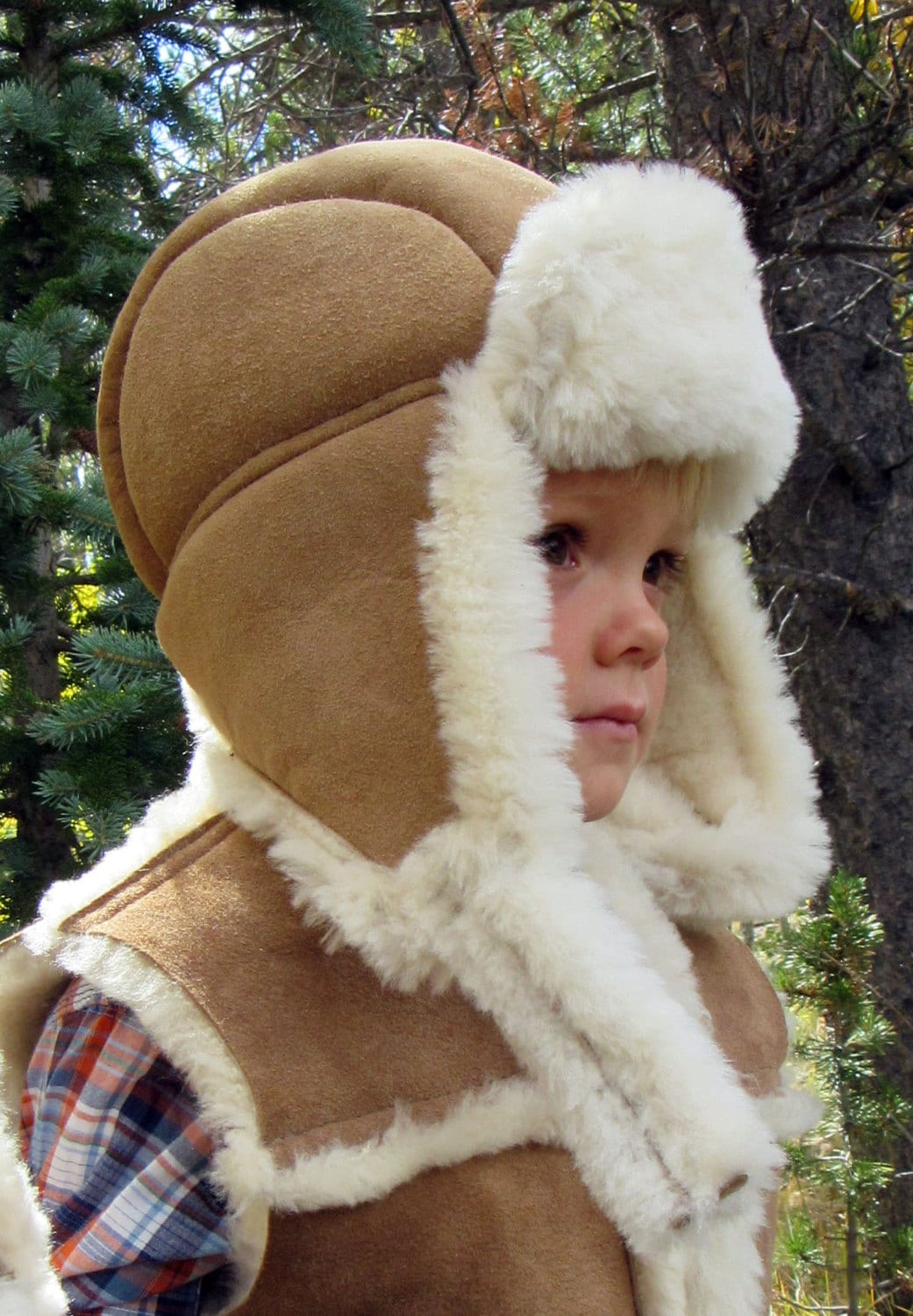Kids Sheepskin Hat-aviator - Etsy