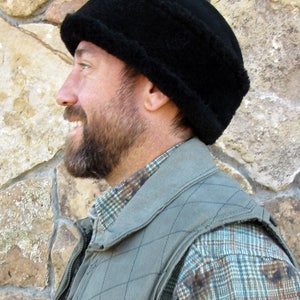 Mens Sheepskin Hat-diplomat - Etsy