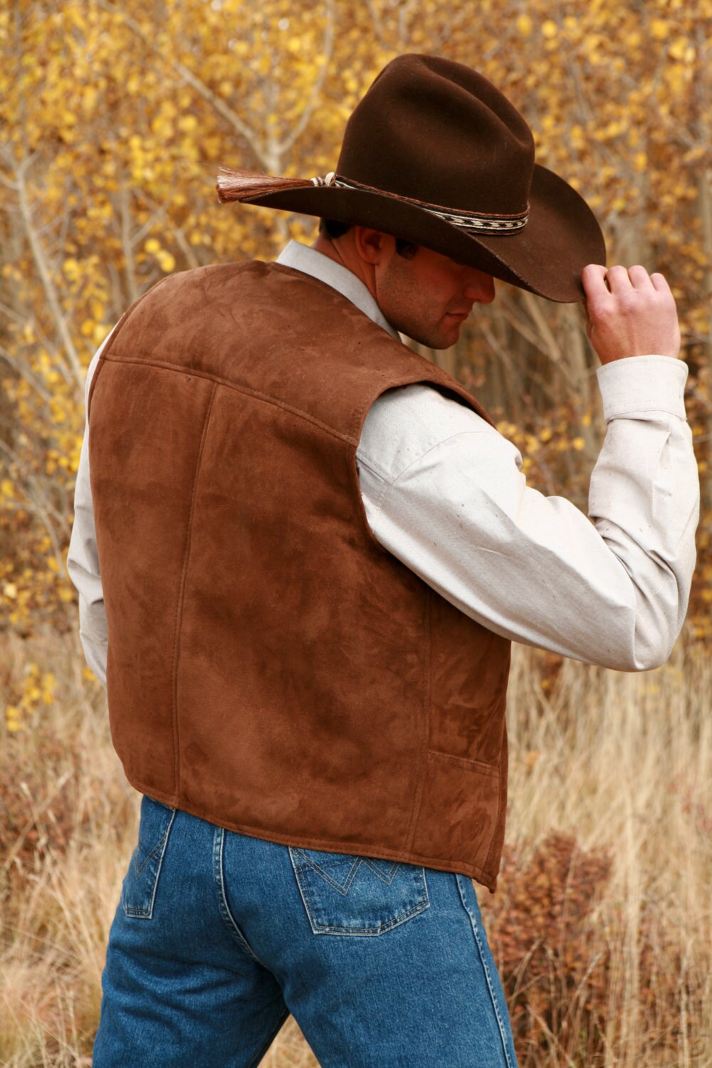 Mens Sheepskin Vest-gambler - Etsy