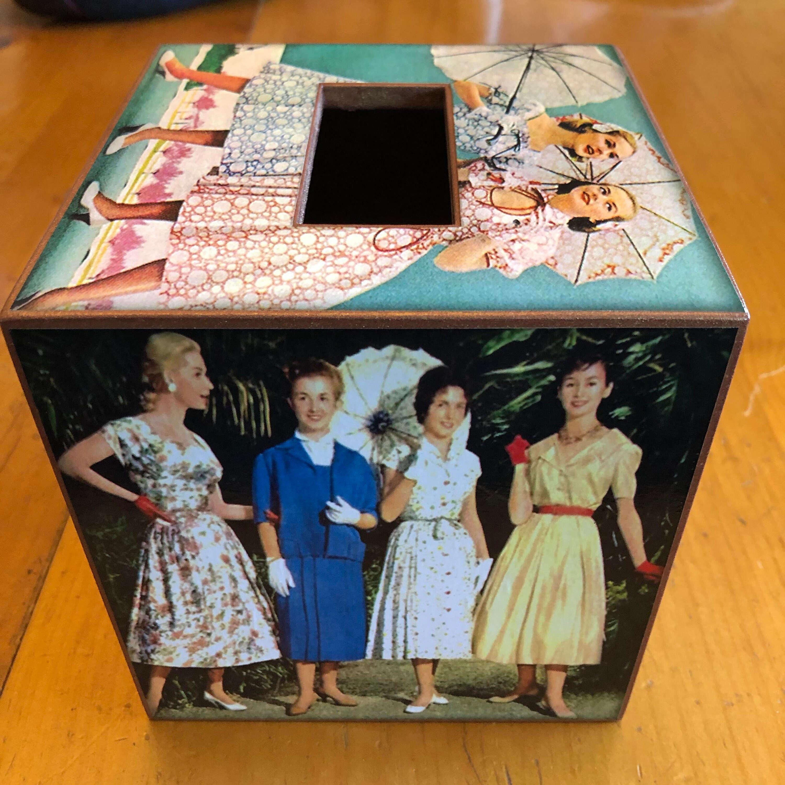 Retro Fashion Tissue Box | Etsy