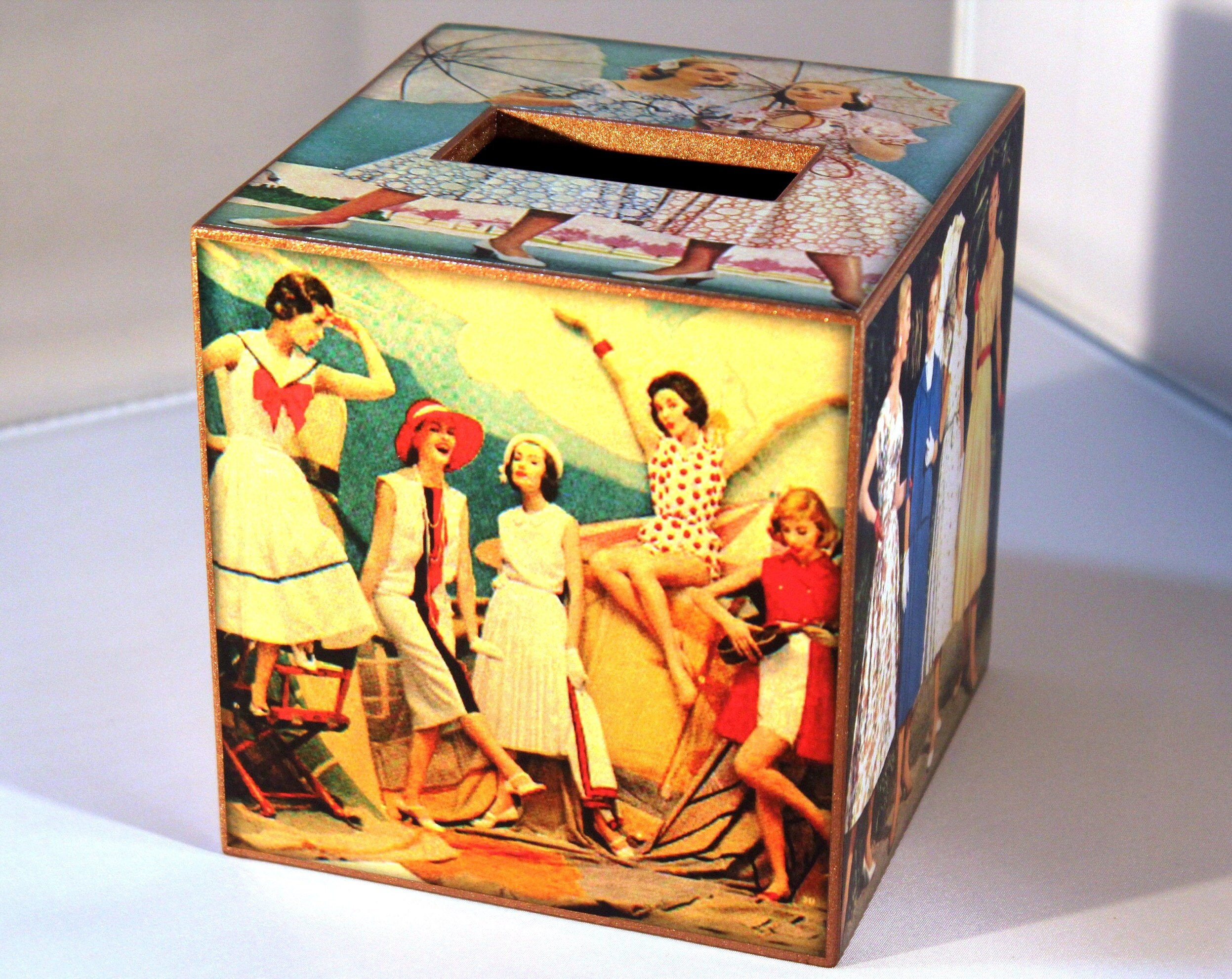 Retro Fashion Tissue Box | Etsy