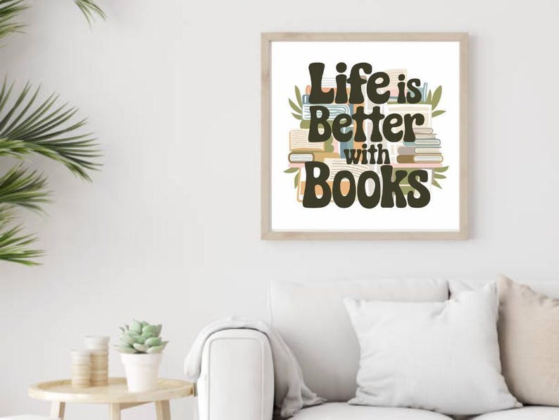 Love Wall Art Printable, Book Lover Decor (digital Download PDF) - Etsy