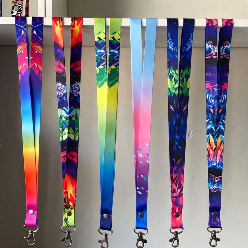 Custom Printed Lanyard| Personalized Event ID Holder, Full Color Logo ...