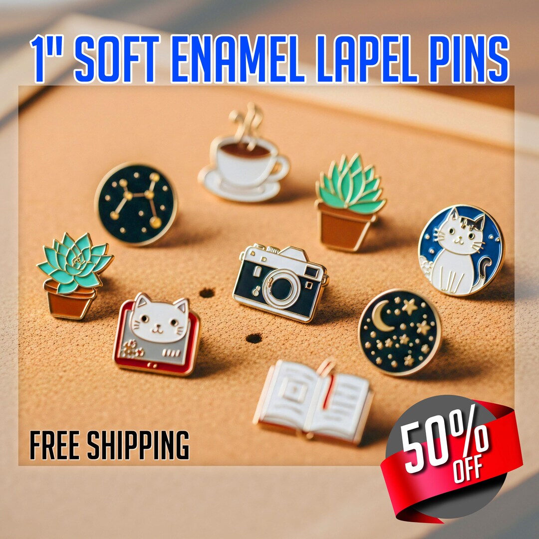 Custom Soft Enamel Pins: Personalized Lapel Pins, Soft Enamel, Custom ...