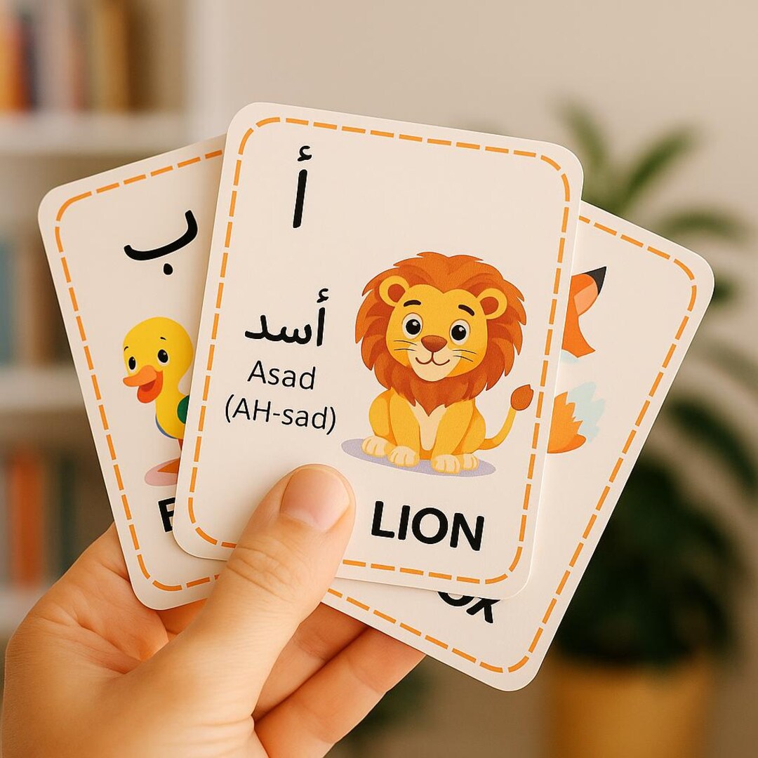 Arabic-english Animal Alphabet Flashcards – Printable PDF for Kids ...