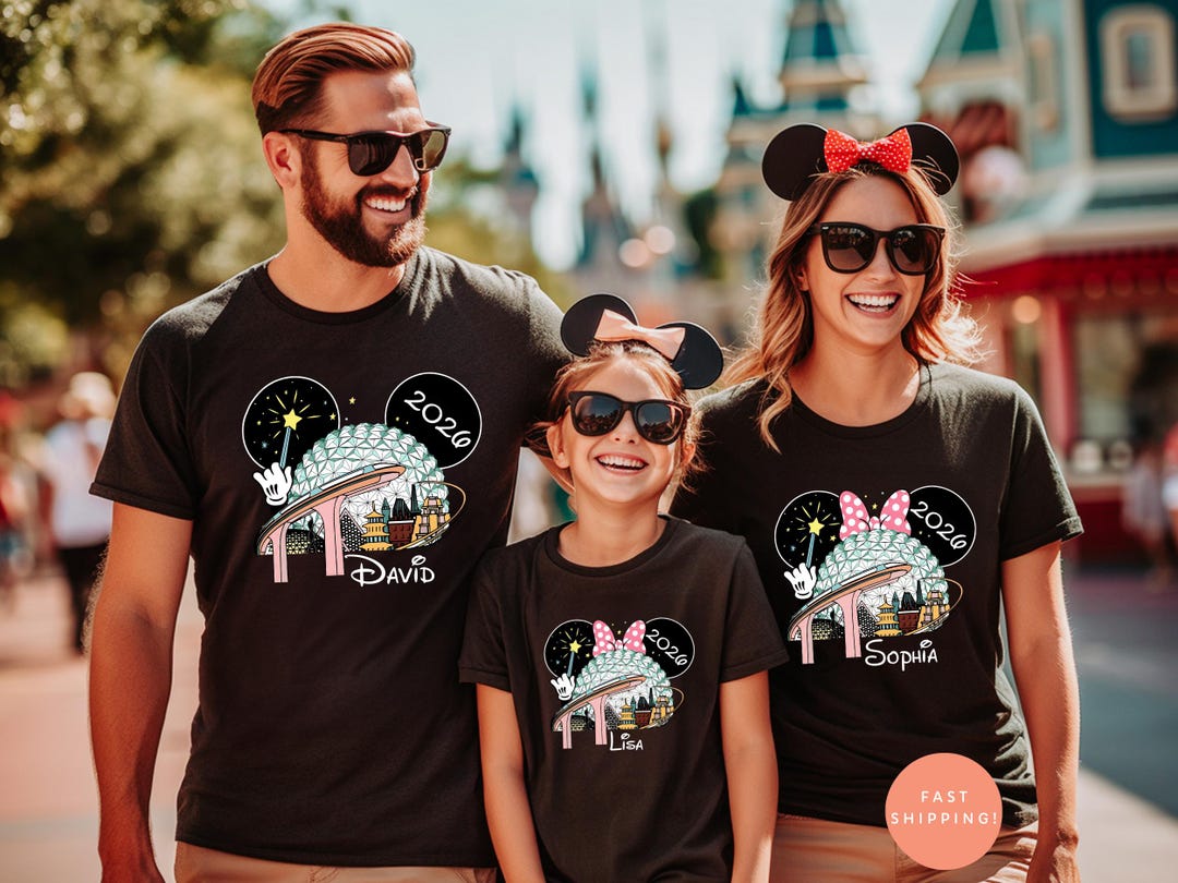 Custom Disney Epcot 2026 Shirt, Family Matching World Traveler Tee ...