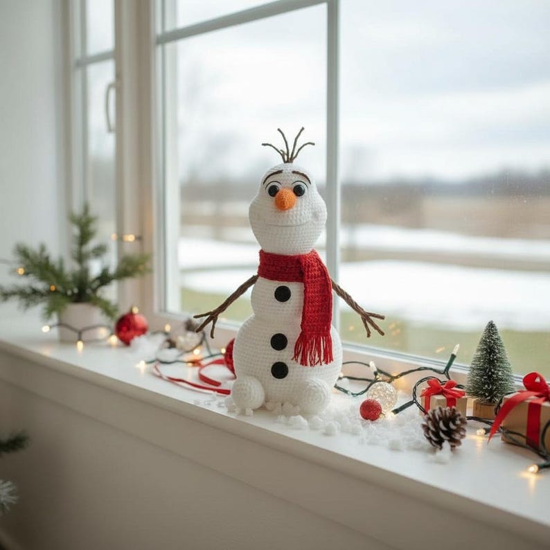 Olaf Inspired Snowman Crochet Pattern | Amigurumi Plush (PDF) - Etsy