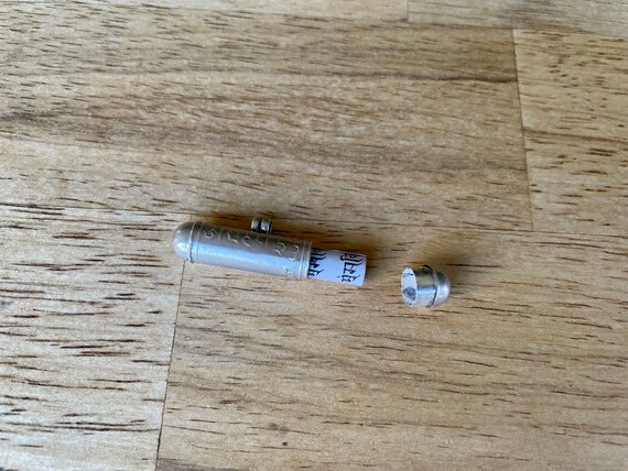 Sterling Silver Tube Pendant Locket - Etsy