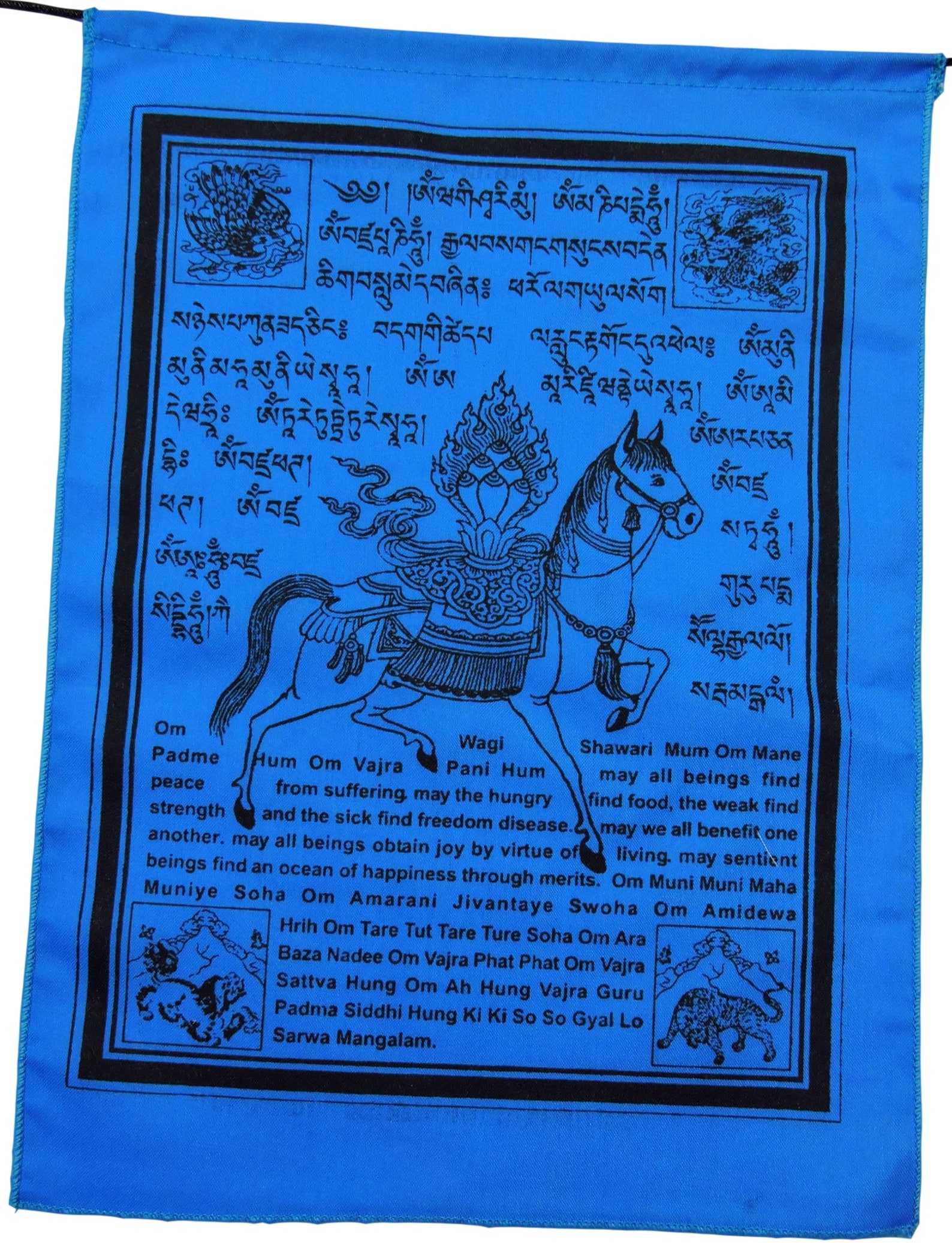 Handmade Tibetan Wind Horse Prayer Flags With English | Etsy