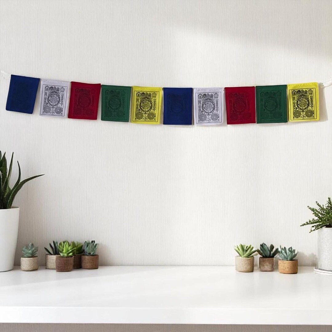 Wheel of Astrology Prayer Flags for Positive Energy - Etsy