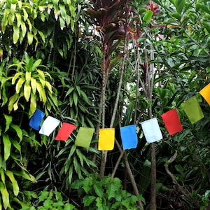 DIY Prayer Flags Set of 10, Handmade Blank Flags With Surged Edge ...