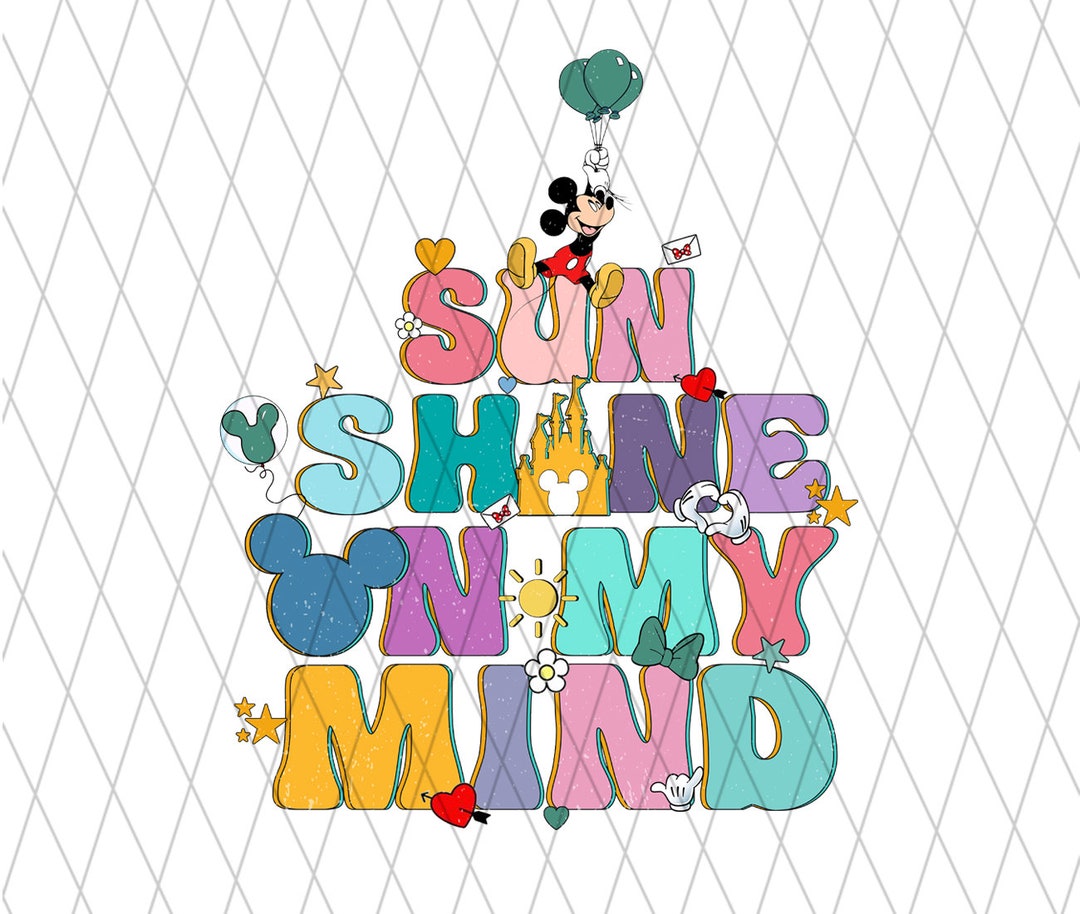 Sunshine on My Mind PNG Mouse Png Magic Kingdom Png Retro - Etsy