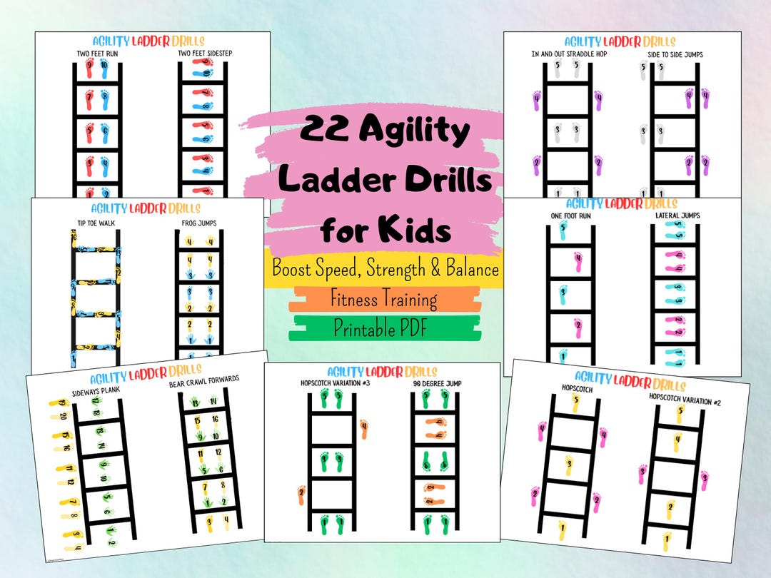22 Agility Ladder Drills for Kids | Boost Speed Balance & Strength ...