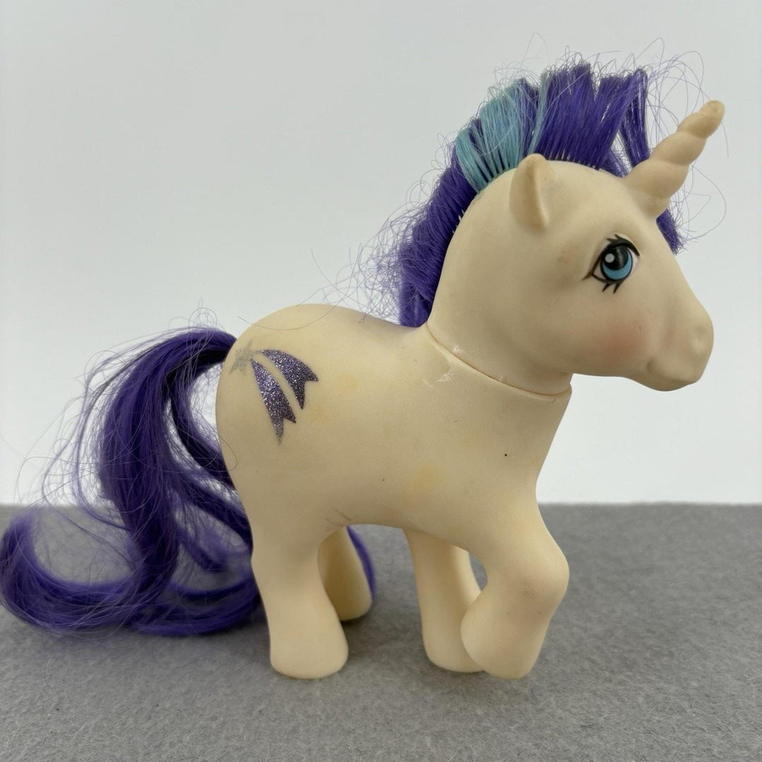 Vintage My Little Pony G1 Glory Shooting Star Unicorn 1983 Hasbro ...