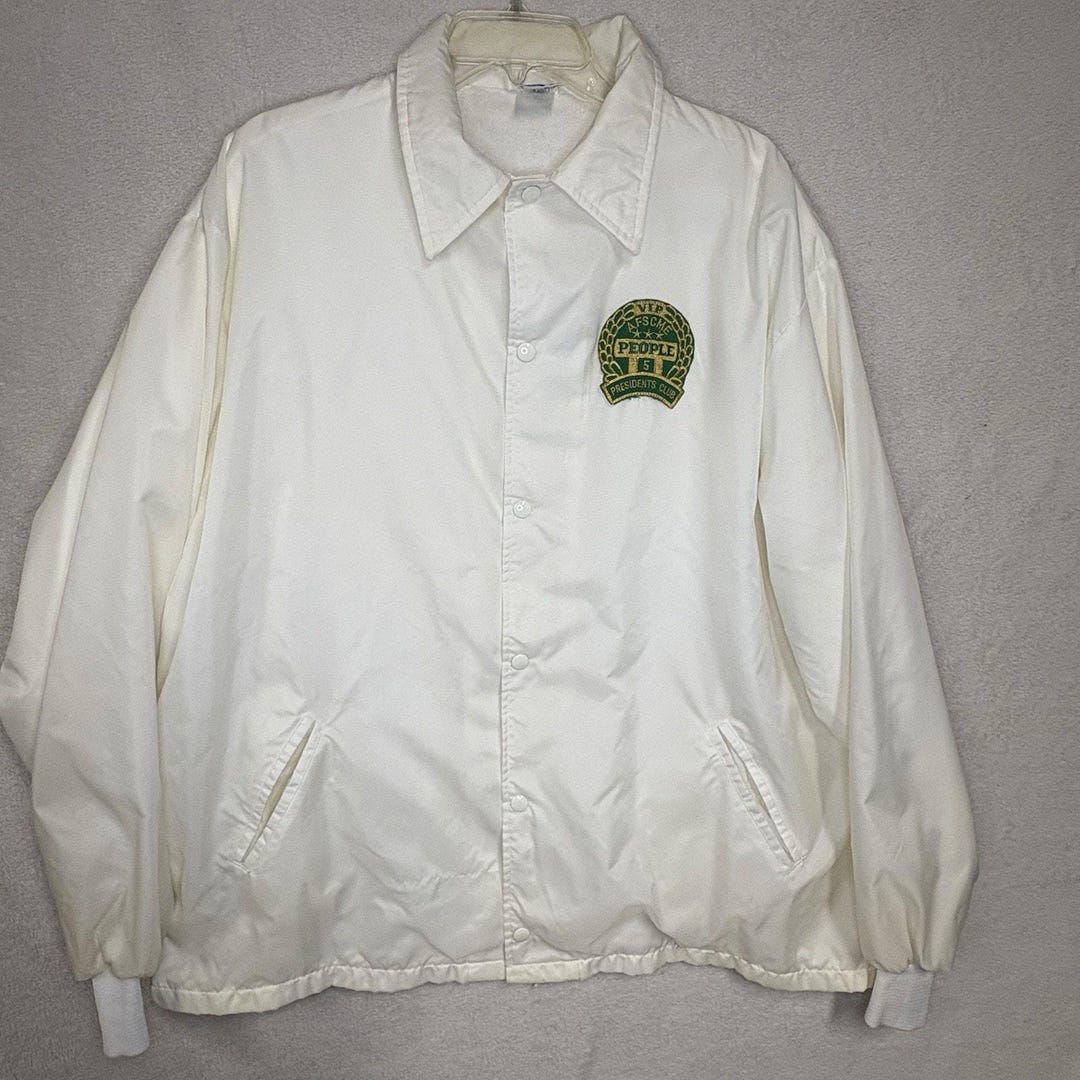 Unite Mens Xlarge Jacket White Embroidered AFSCME Snap Front Lined VIP ...