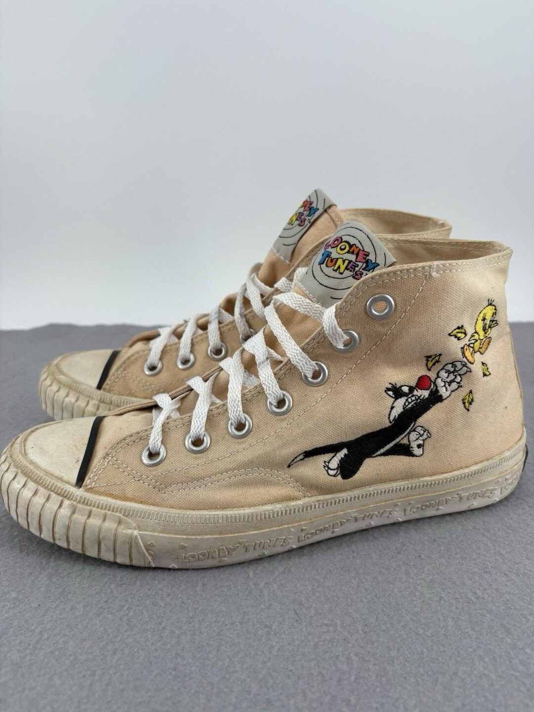 Rare Vintage Keds 90’s Looney Tunes High-top Canvas Sneakers Shoes ...