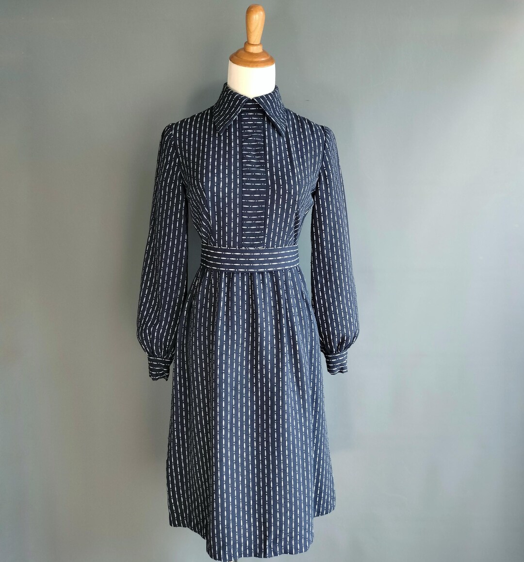 1970s Richard Tam / Jon Mandl Couture Dress With Pockets, San Francisco ...