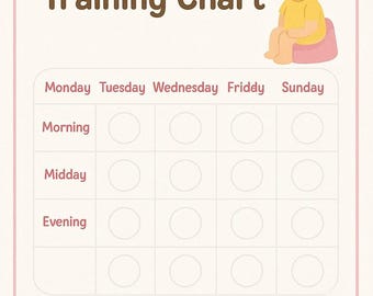 Personalized Potty Training Chart – Printable Toddler Reward Sticker ...