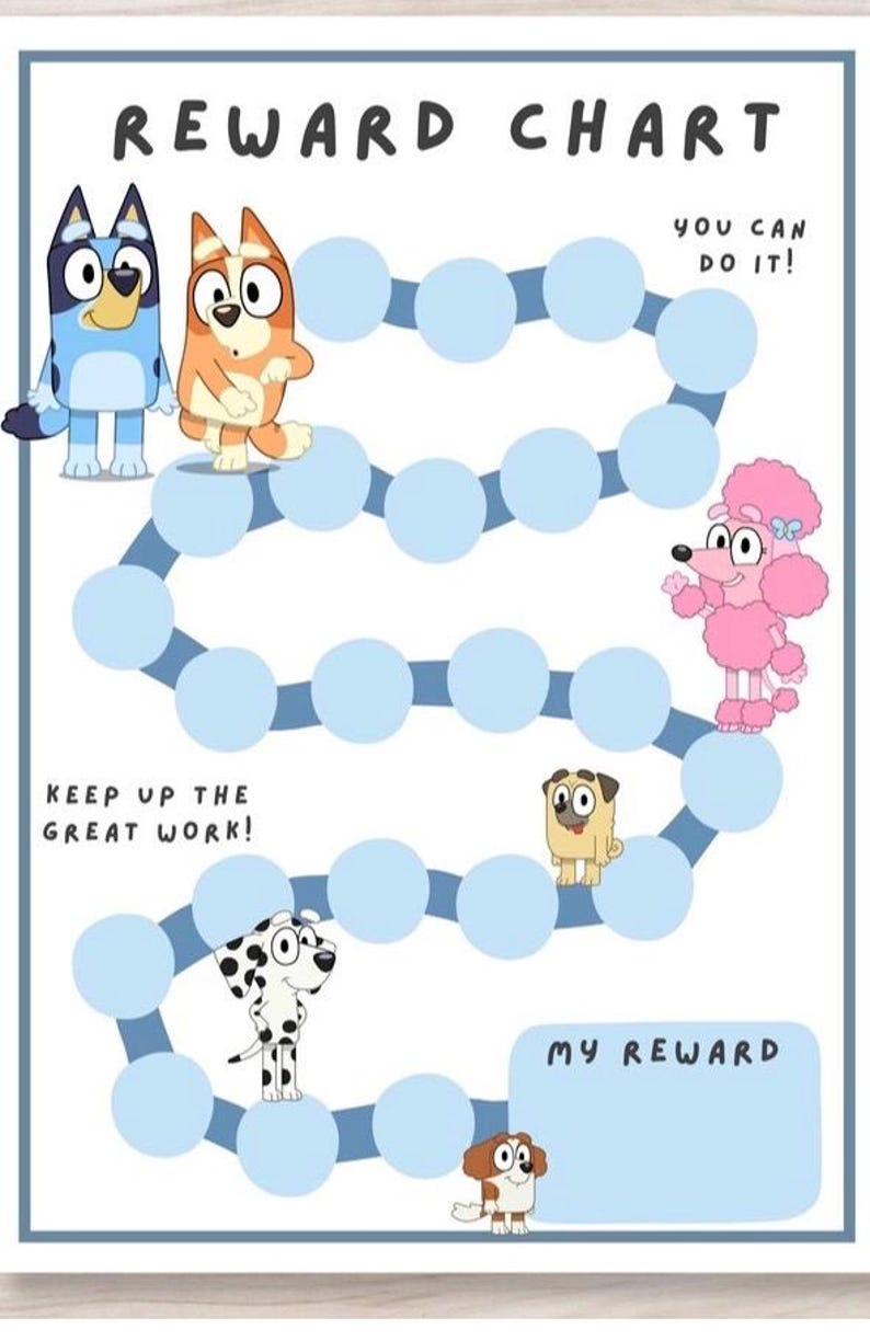 Printable Reward Chart for Kids – Fun Animal-themed Behavior Tracker ...