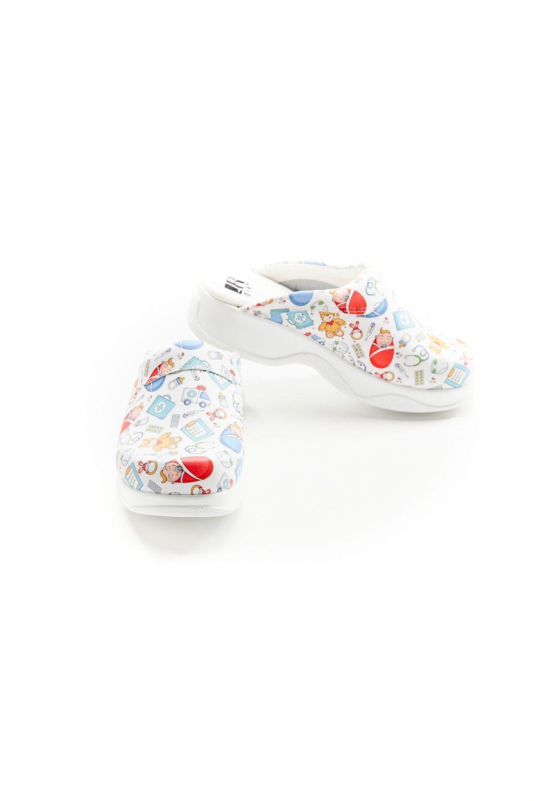 Pediatric Medical Clogs for Nurses – White Orthopaedic Leather Shoes ...