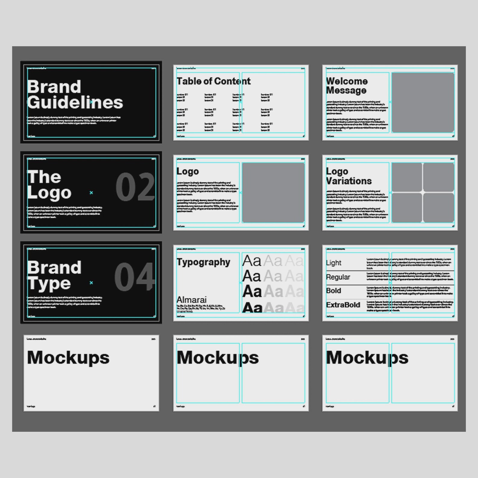 Editable Brand Guidelines Template: Modern Adobe Illustrator, Figma ...