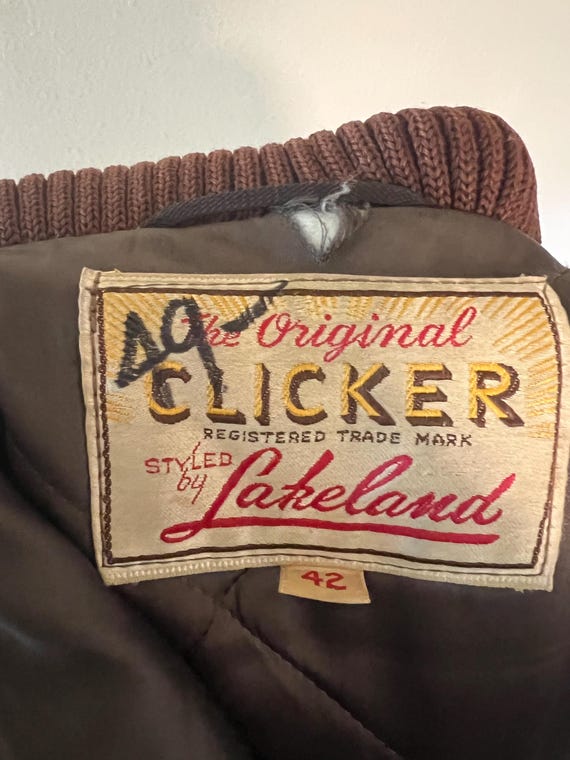 Vintage Lakeland Original Clicker Coat Brown Wool Ta… - Gem