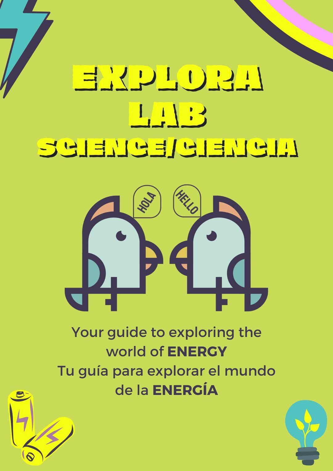 Bilingual Science Booklet for Kids | Energy | Spanish–english STEM ...
