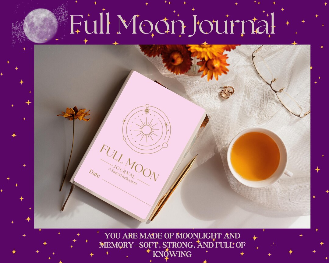 Full Moon Journal – Printable Moon Ritual and Reflection Pages for Self ...
