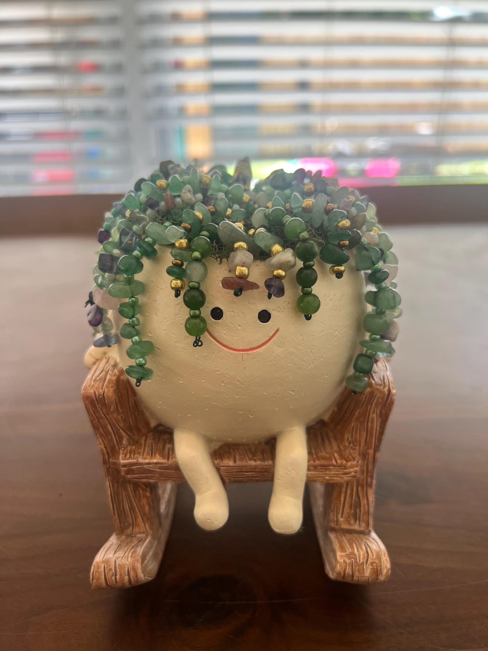 Smiley Beaded Succulent Plant - Etsy