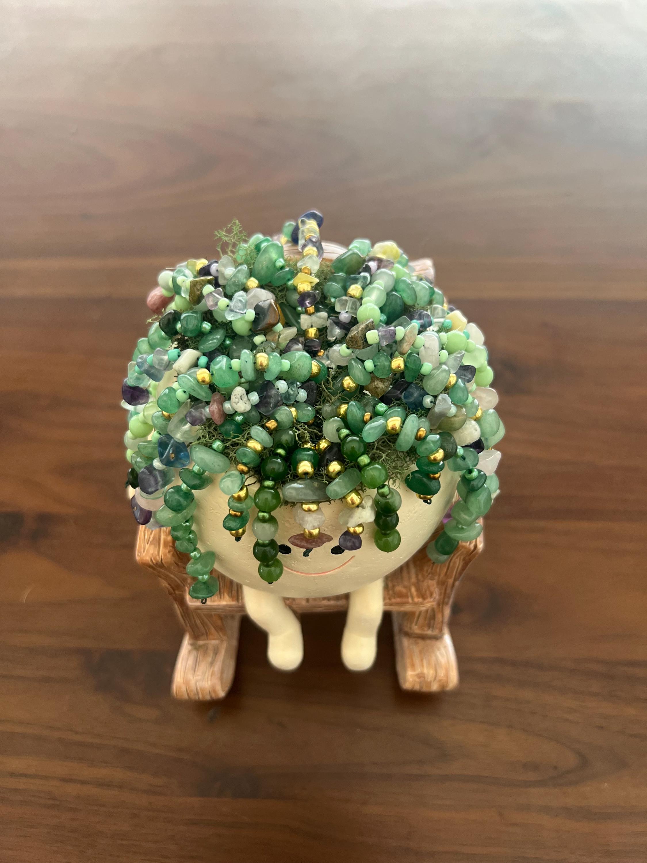 Smiley Beaded Succulent Plant - Etsy