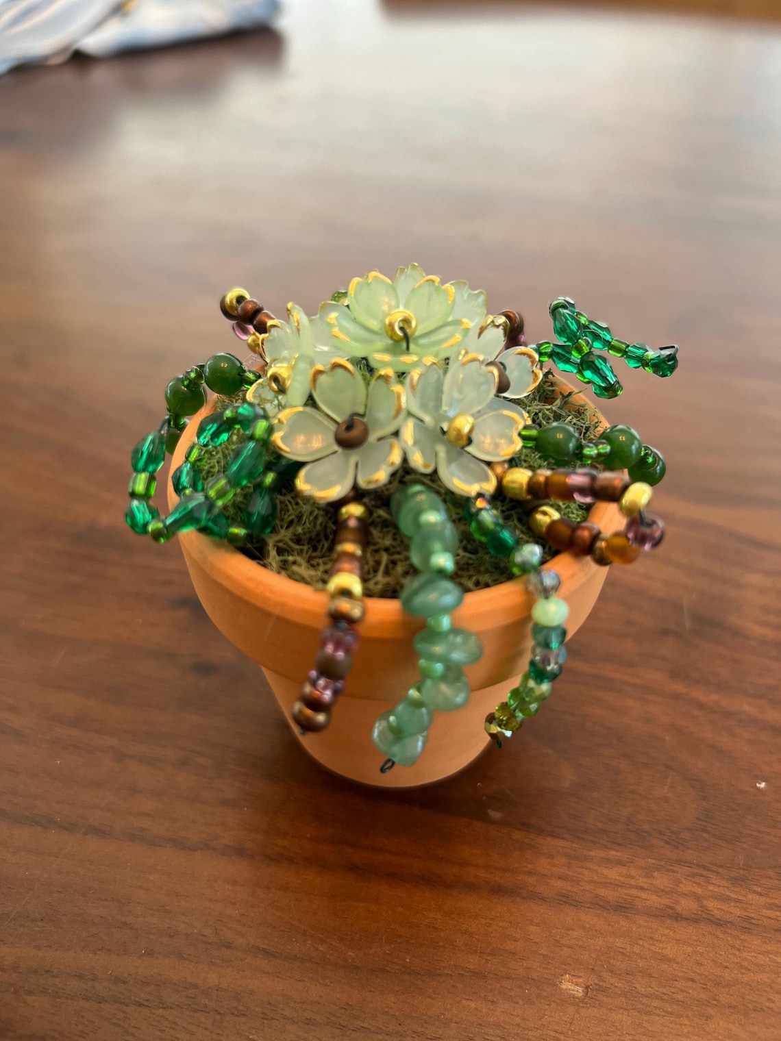 Beaded Flower Pot Plants - Etsy