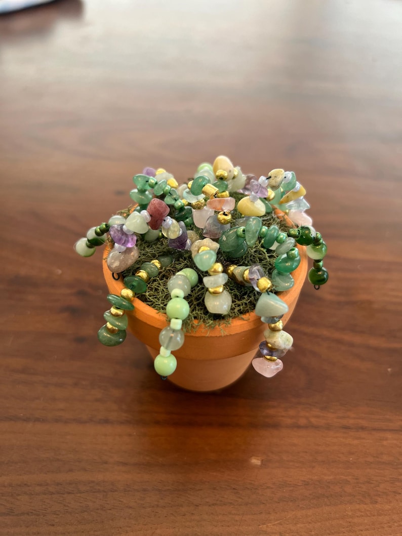 Beaded Flower Pot Plants - Etsy