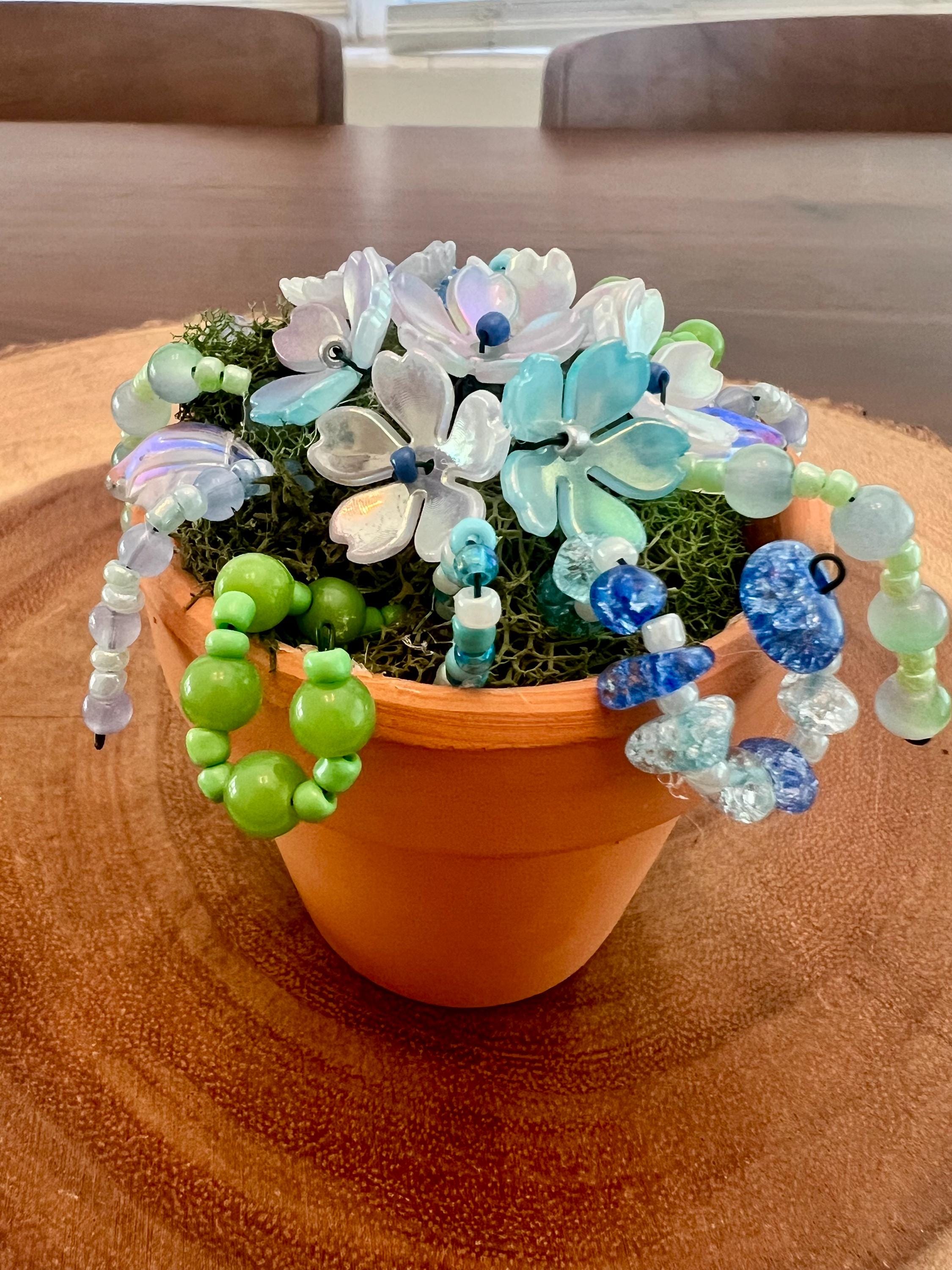 Beaded Flower Pot Plants - Etsy