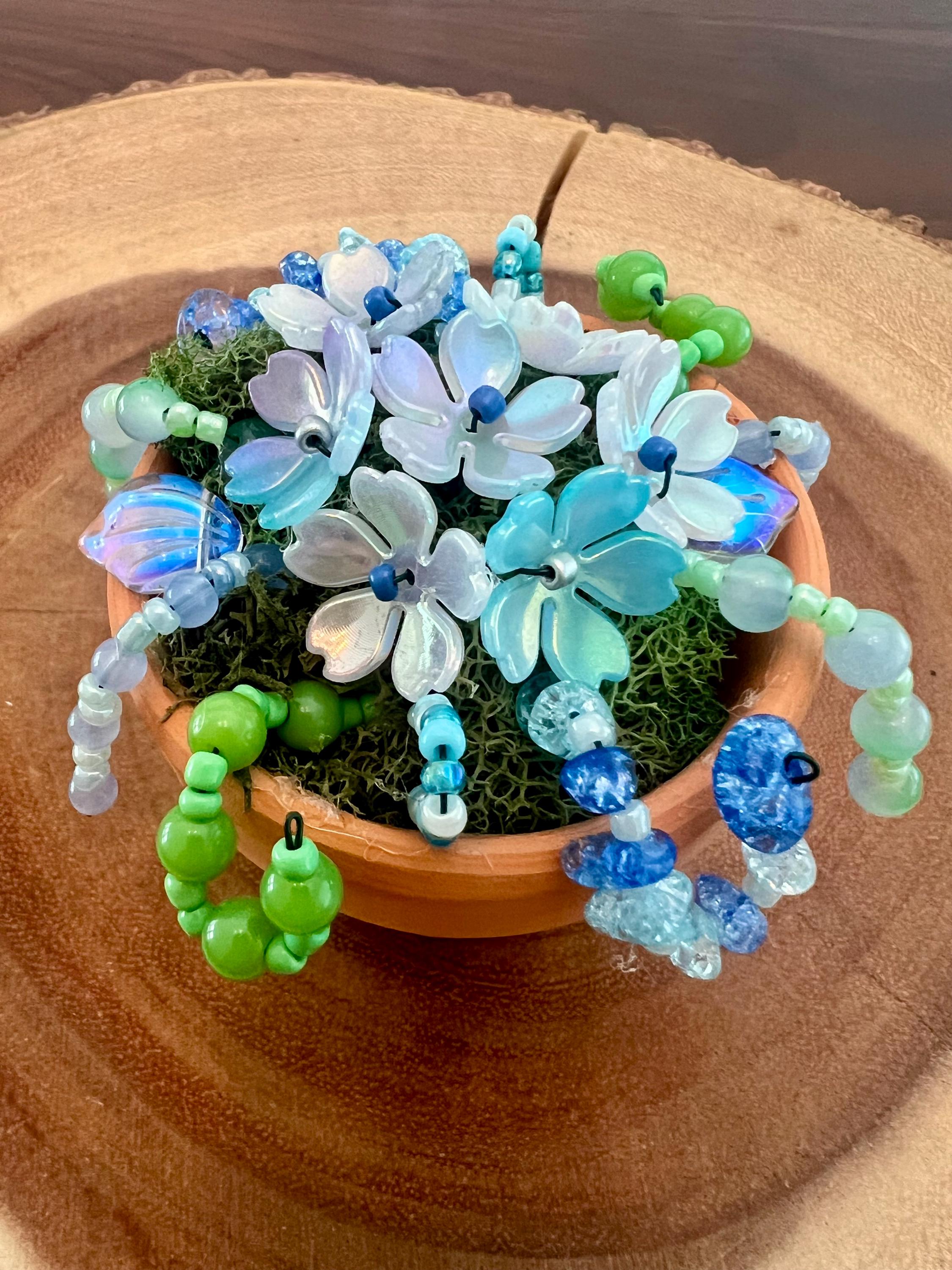 Beaded Flower Pot Plants - Etsy