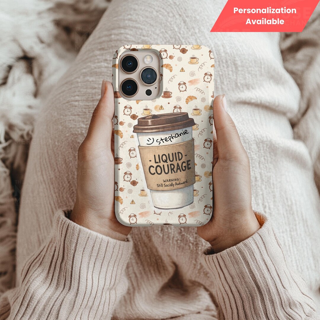 Personalized Coffee Mag-safe Tough iPhone 14 15 16 17 Case, Funny ...