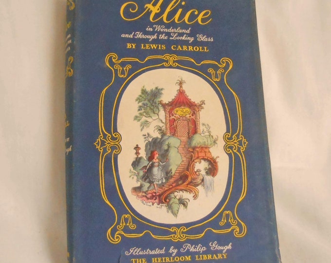 ALICE'S ADVENTURES in WONDERLAND & Looking Glass 1930s Book Fantasy Fun ...